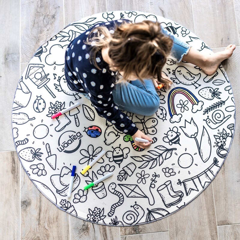 Le tapis à colorier lavable pour enfants | Waatea